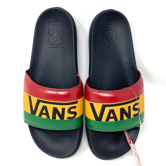Vans | Shoes | Hot Salevans La Costa Slide Black Multi Sandals Mens ...